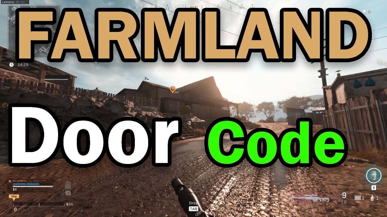 Farmland Room Door Code in Warzone - YouTube