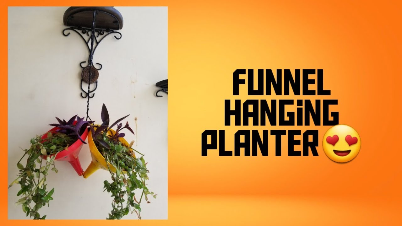 Easy planter ideas || funnel planter || hanging planters || organic ...