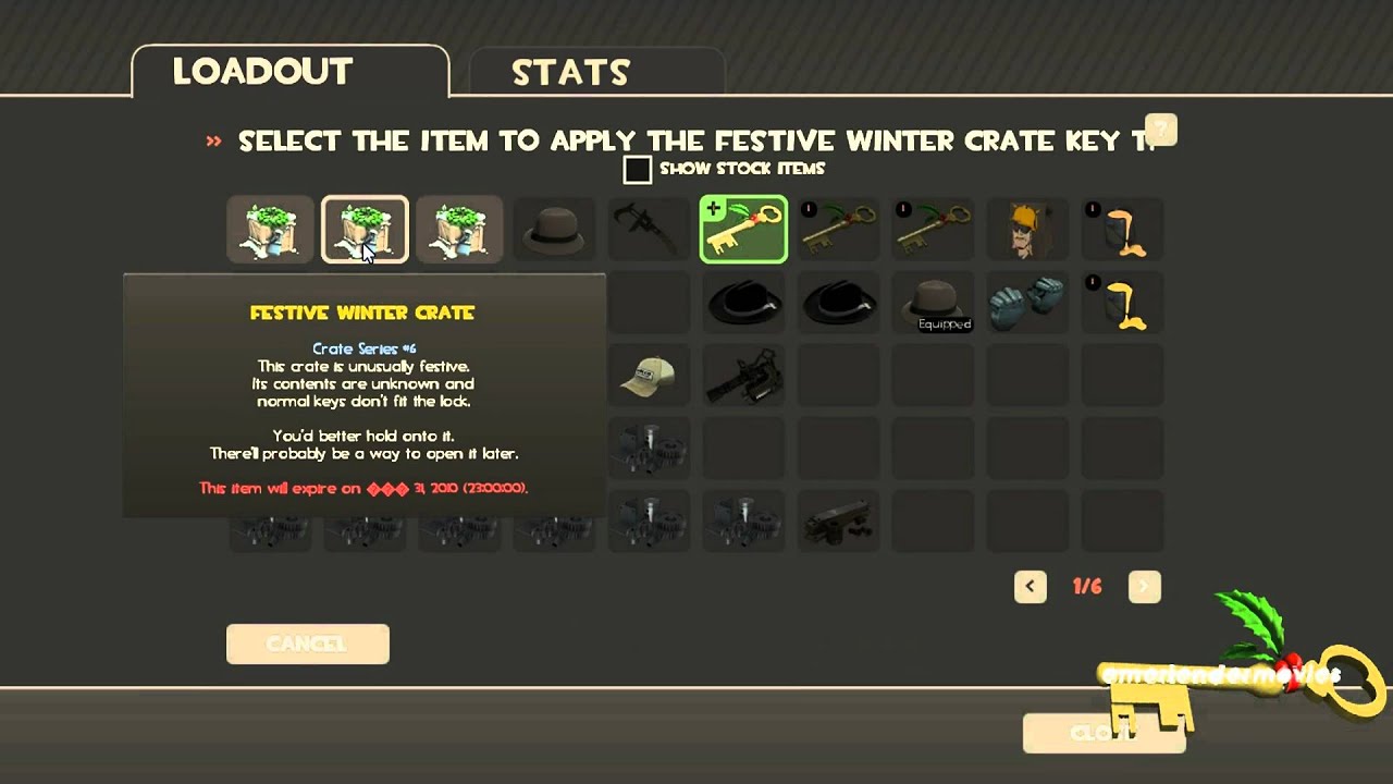 Team Fortress 2 Festive Crates UnBoxing 2 - YouTube