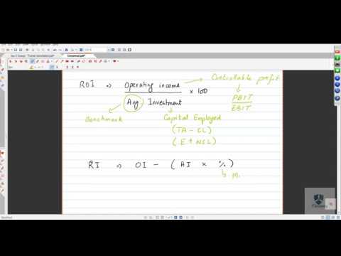 CMA Part 1 Essay Question (ROI and RI) - YouTube