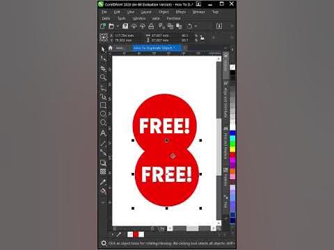 How To Duplicate Objects In CorelDraw #coreldrawtutorial #ceographics #coreldraw - YouTube
