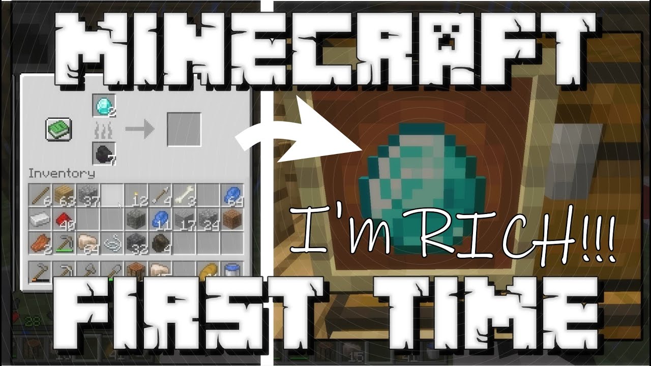 My First Diamonds!│First Time Minecraft Let's Play 1.20.1│Ep.14 - YouTube