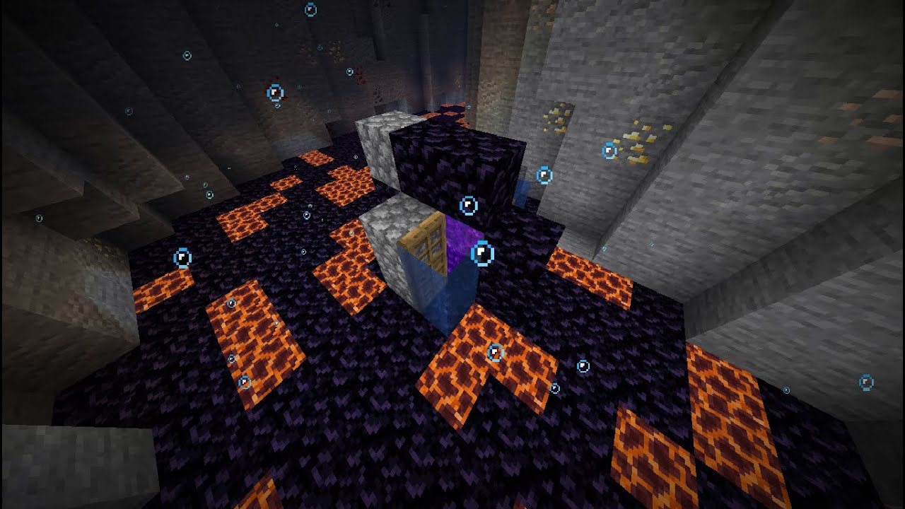 Speedrun Build Cổng Nether với Khe Nứt Dung Nham (2x1 Cơ Bản) - Basic ...