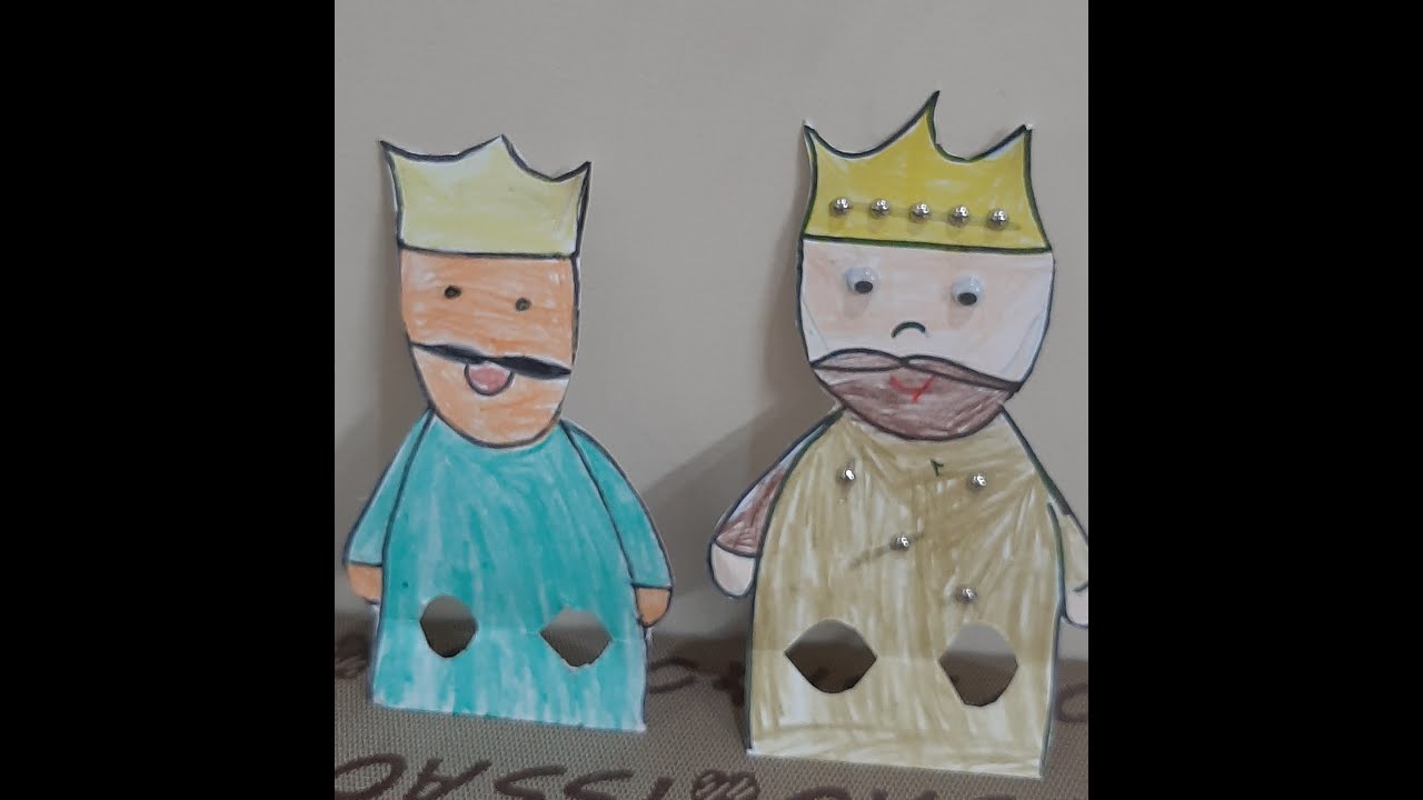 Finger Puppet - King - Craft - YouTube