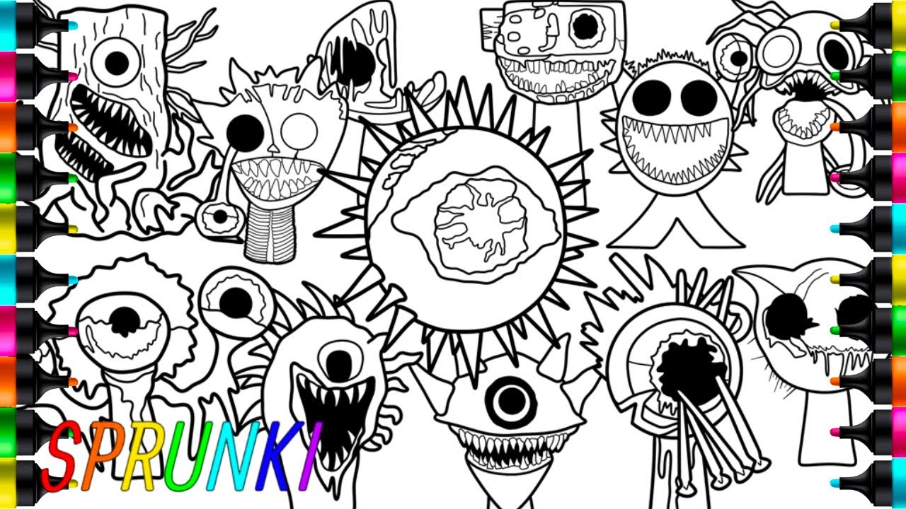 INCREDIBOX Sprunki PHASE 6 New Coloring Pages | How to Color NEW Big ...