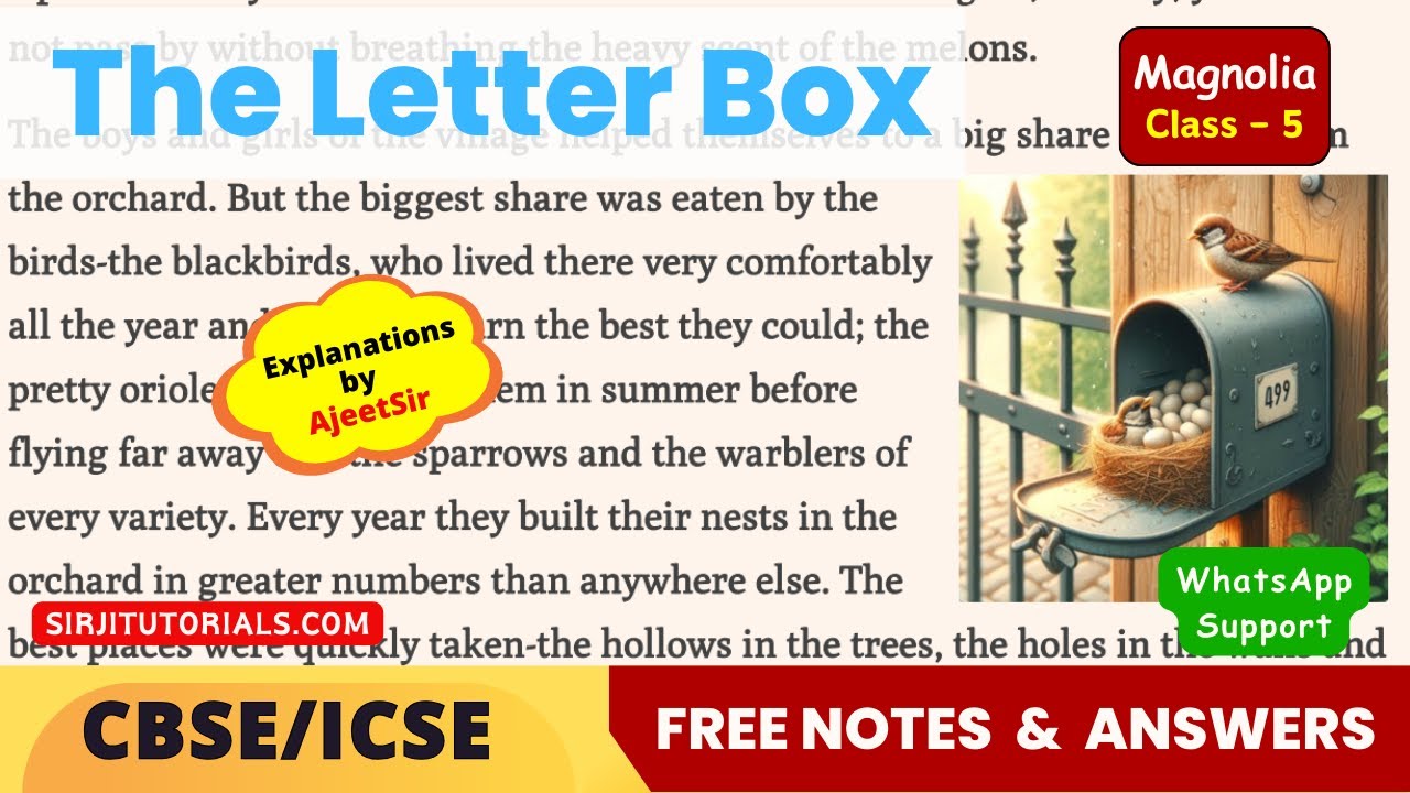 The Letter Box - Class 5 English Textbook 'Magnolia' - Explanation in ...