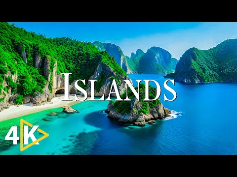 ISLANDS FROM ABOVE (4K UHD) - Soothing Music Along With Beautiful Nature Video - 4K Video Ultra HD
