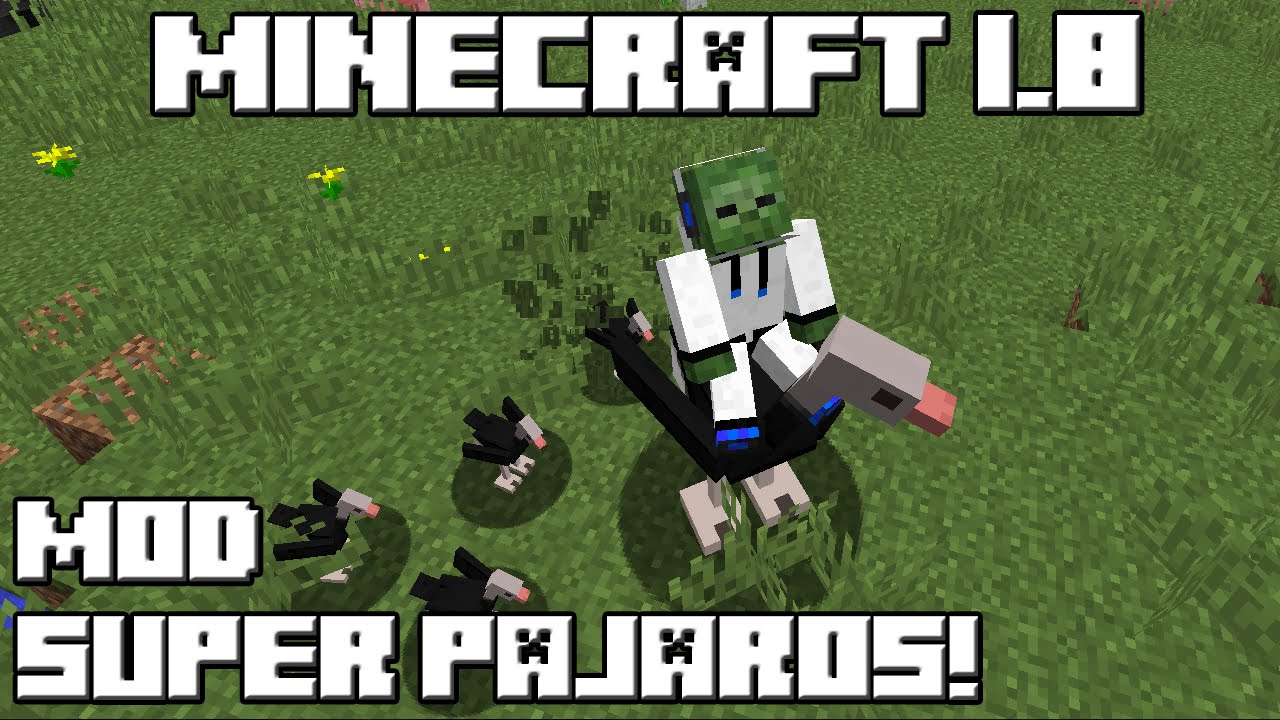 Minecraft 1.8 MOD SUPER PAJAROS! - YouTube