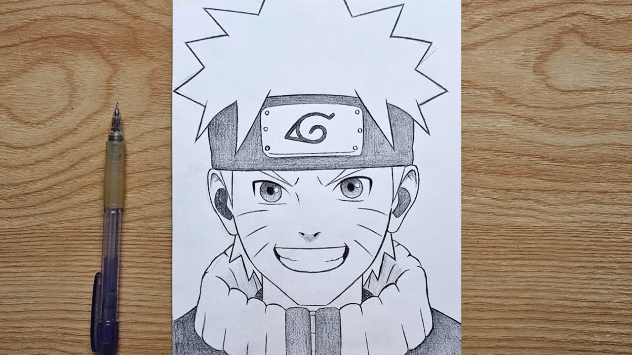 How to draw Naruto step by step || Naruto Uzumaki easy drawing || Anime ...