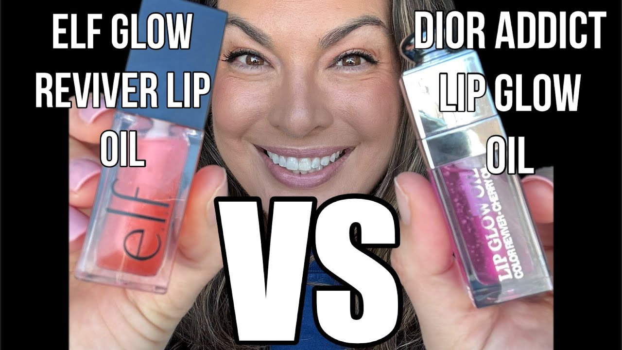 Dior Addict Lip Glow Oil VS elf Glow Reviver Lip Oil - lip oil ...
