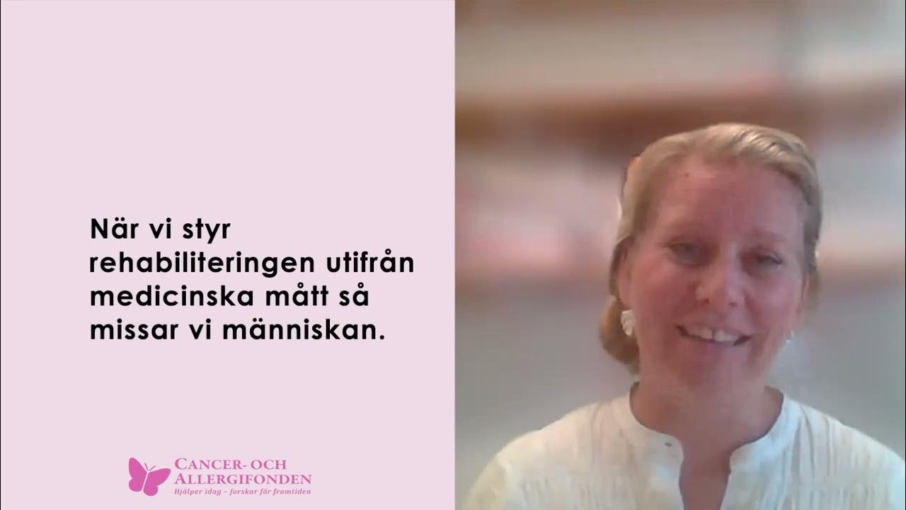 Forskning i fokus: Marlene Malmström om den viktiga rehabiliteringen - YouTube