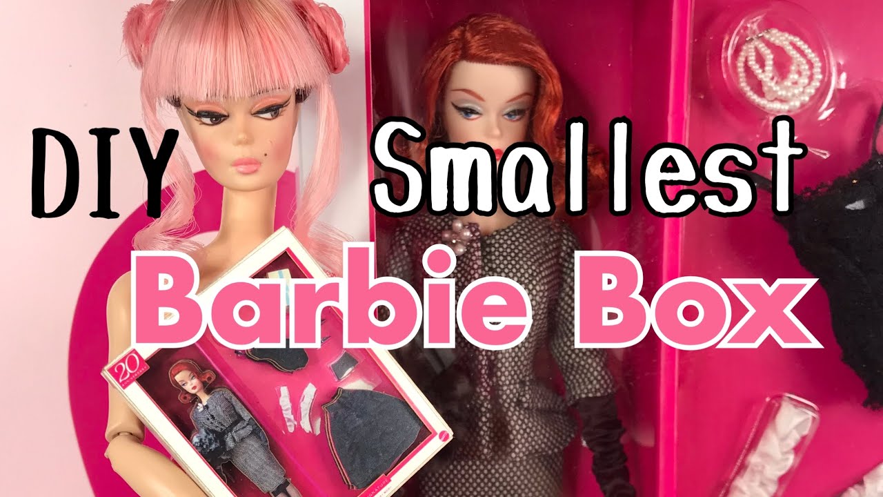 DIY DOLL-SIZED BARBIE BOX! 3D PAPER ART MINIATURE!! - YouTube