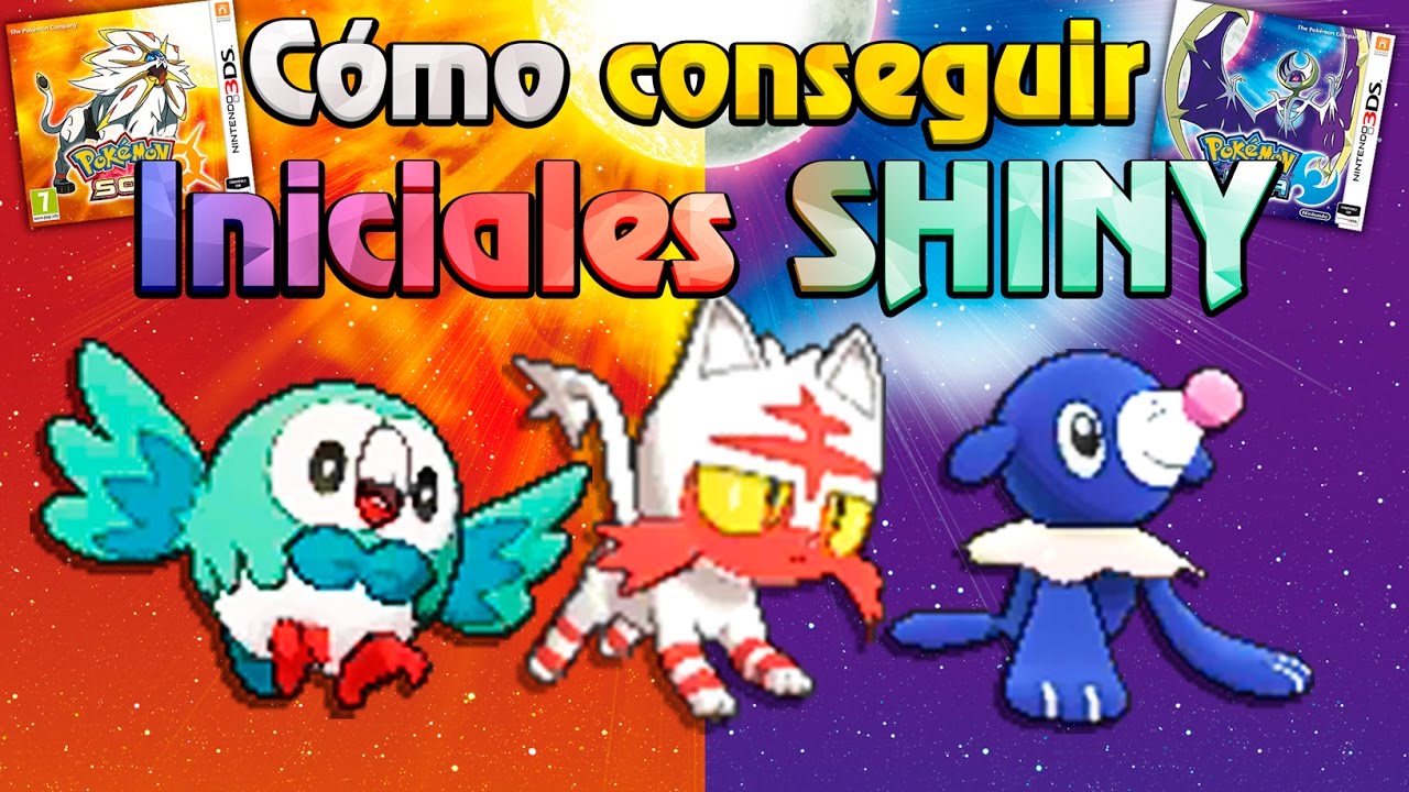 Cómo Conseguir INICIALES SHINY en Pokémon Sol y Luna - YouTube