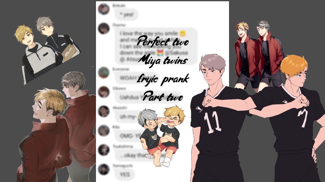 The Twins Fought Over WHAT?! | Part two | Haikyuu texting story ...