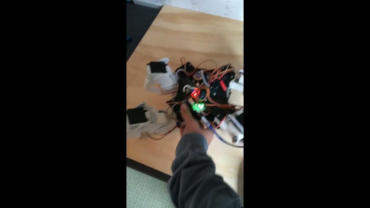 Quadbot Demo - Bluetooth control - YouTube