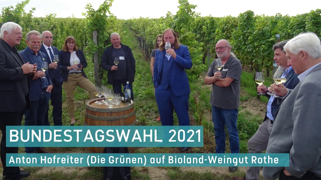 Bundestagswahl 2021: Anton Hofreiter auf Bioland-Weingut von Familie ...