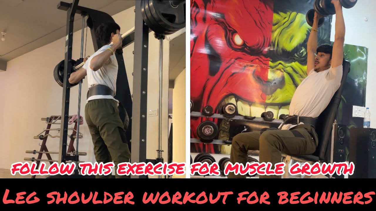 Leg Shoulder Workout For Hardgainers | Do this exercise for bigger legs ...