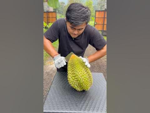 Durian montong berat 8 kilo kulitnya hijau #doniartawan - YouTube