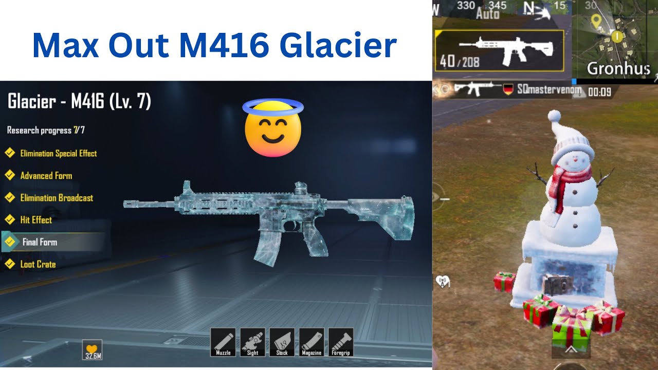 Maxing M416 Glacier || Finally Max Out M416 Glacier || Pubg M416 ...