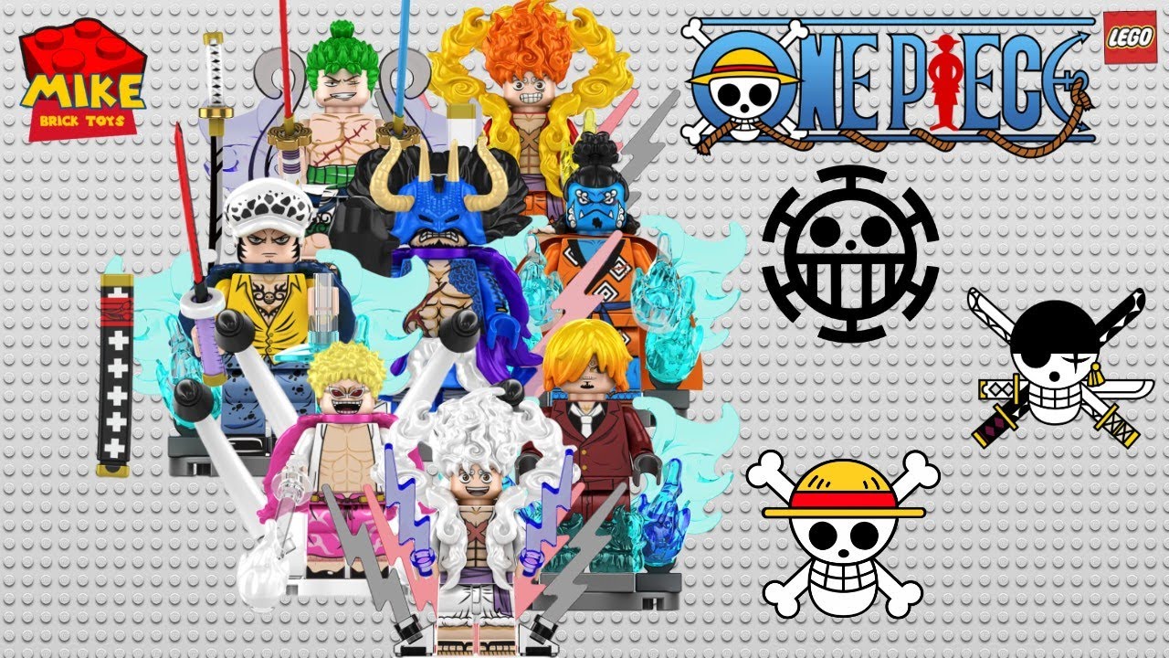 LEGO Anime | One Piece | Luffy | Sanji | Jimbe | Kaido | Zoro ...
