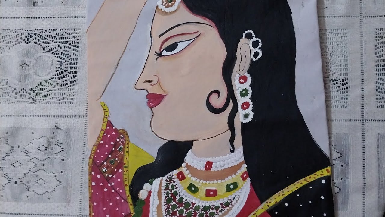 How to draw indian women 👩 - YouTube