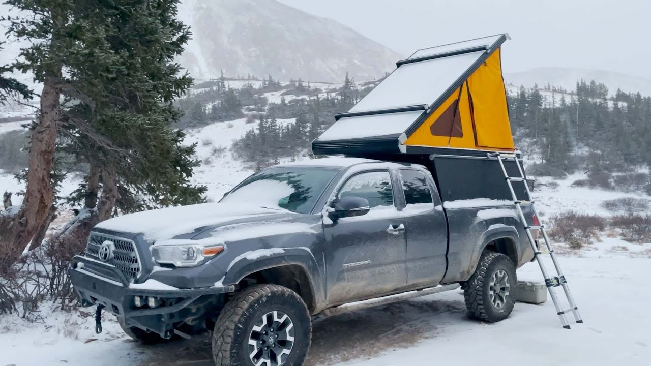Winter Overnight in a Go Fast Camper at 11,600 feet - YouTube
