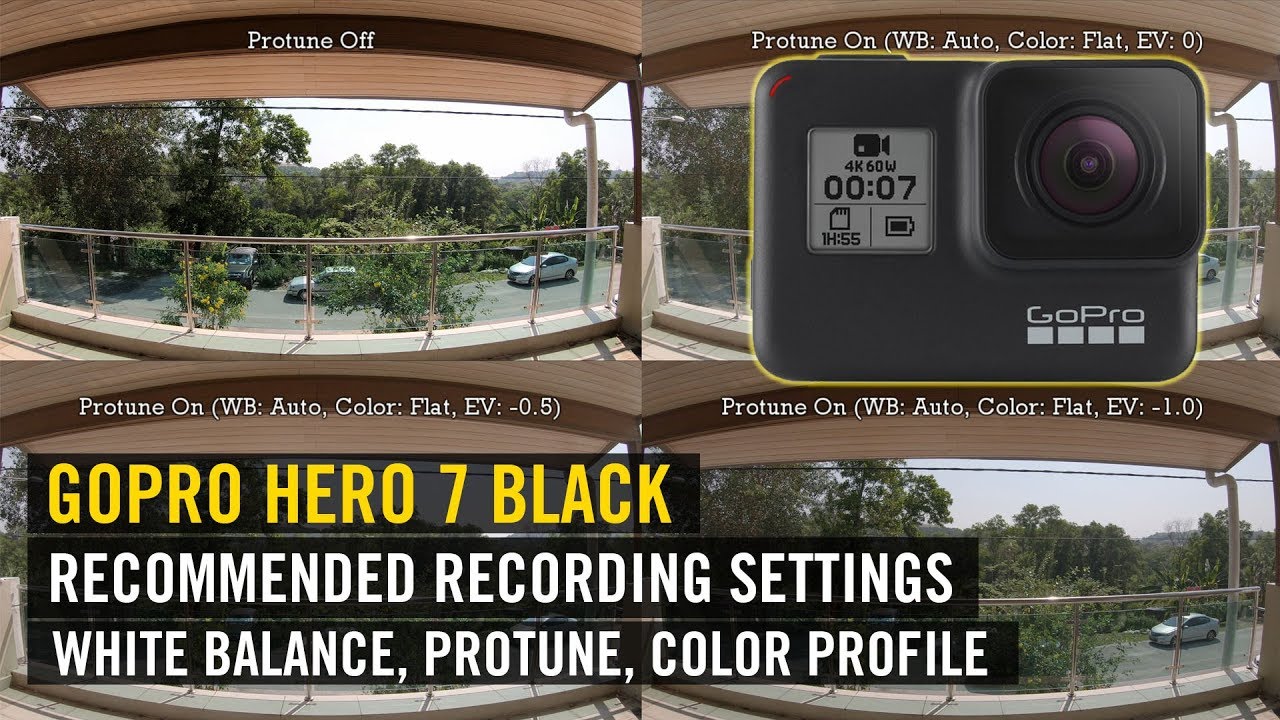 Gene GoPro Hero 7 Black - Comparison of White Balance, Protune and ...