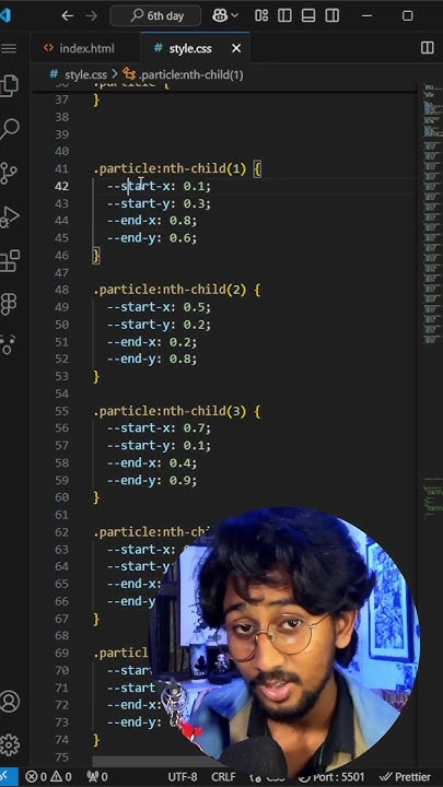 Magical CSS Particle Animation 🌟 | CSS Tricks for Beginners | #css #learning #webdesign - YouTube