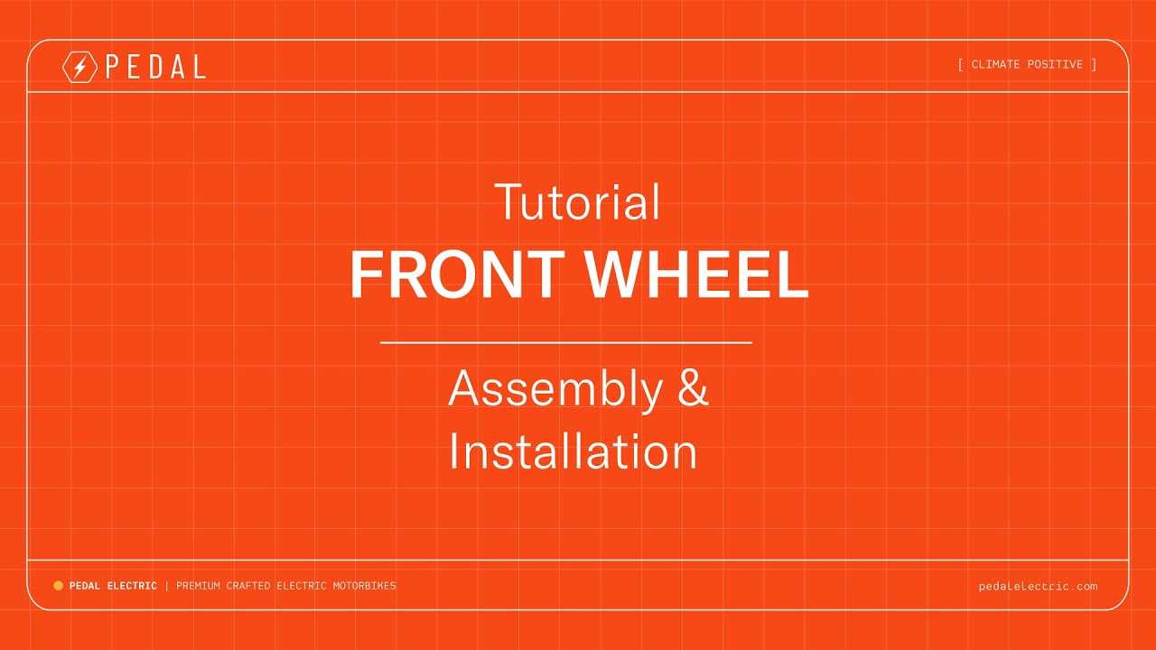 Front Wheel Installation | How To Pedal Electric - YouTube