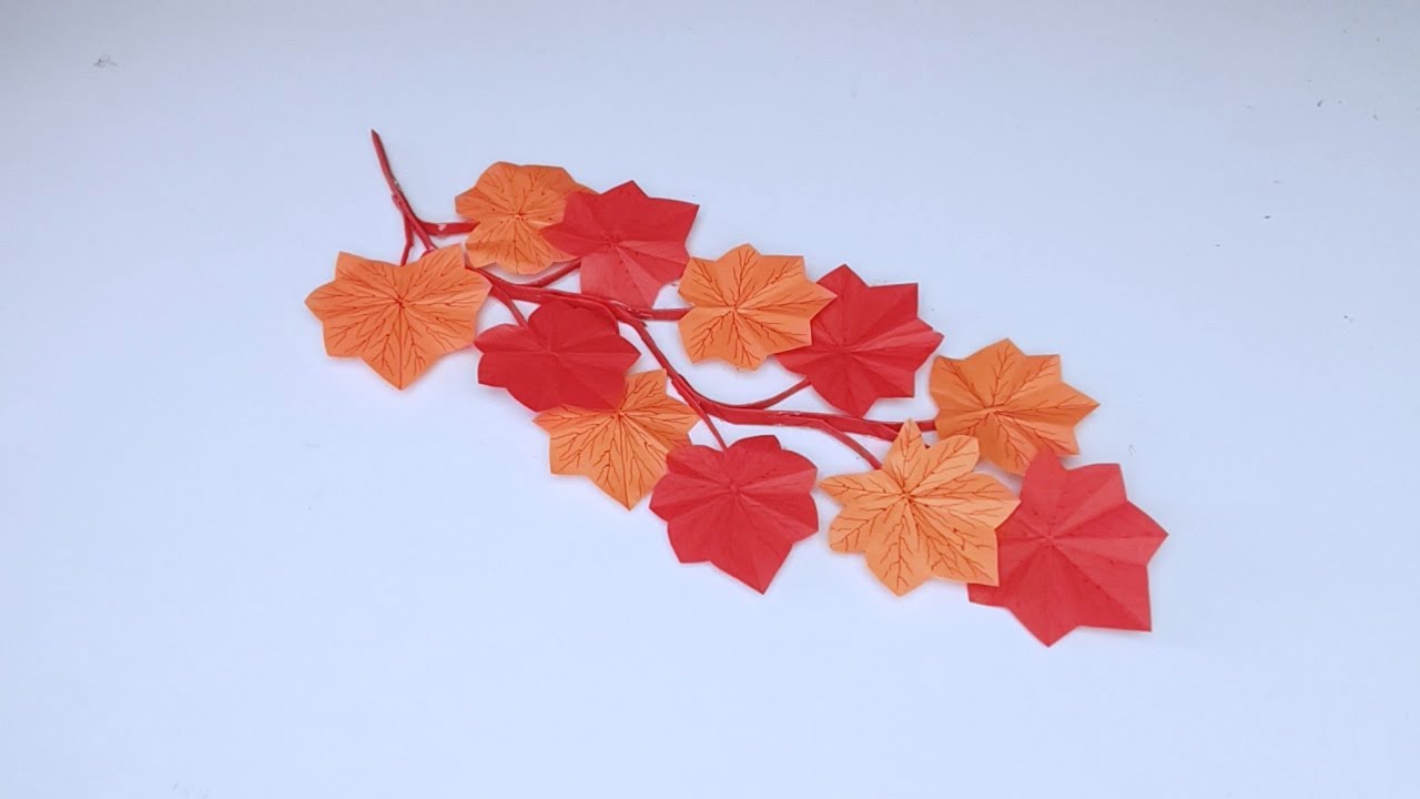 How to Make Paper Leaf || DIY Leaf || Easy Craft - YouTube