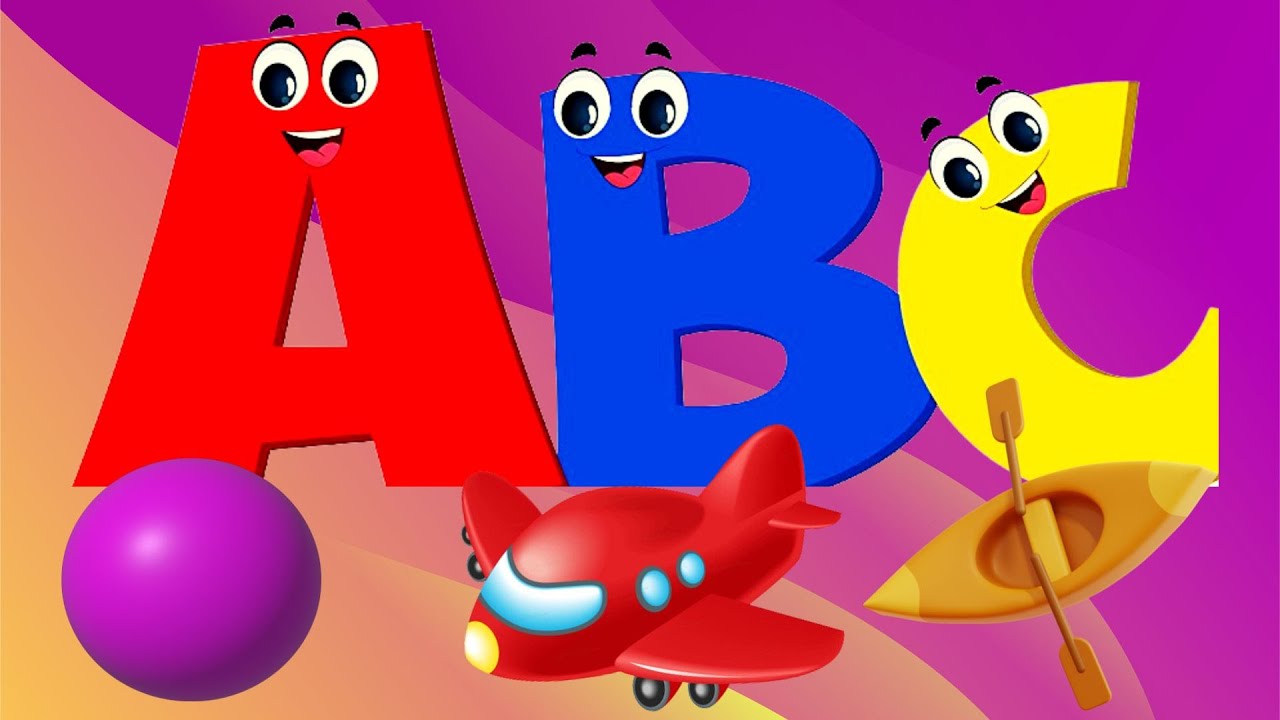 A for Airplane B For Boat | Abc Spelling | Learn Alphabets With ...