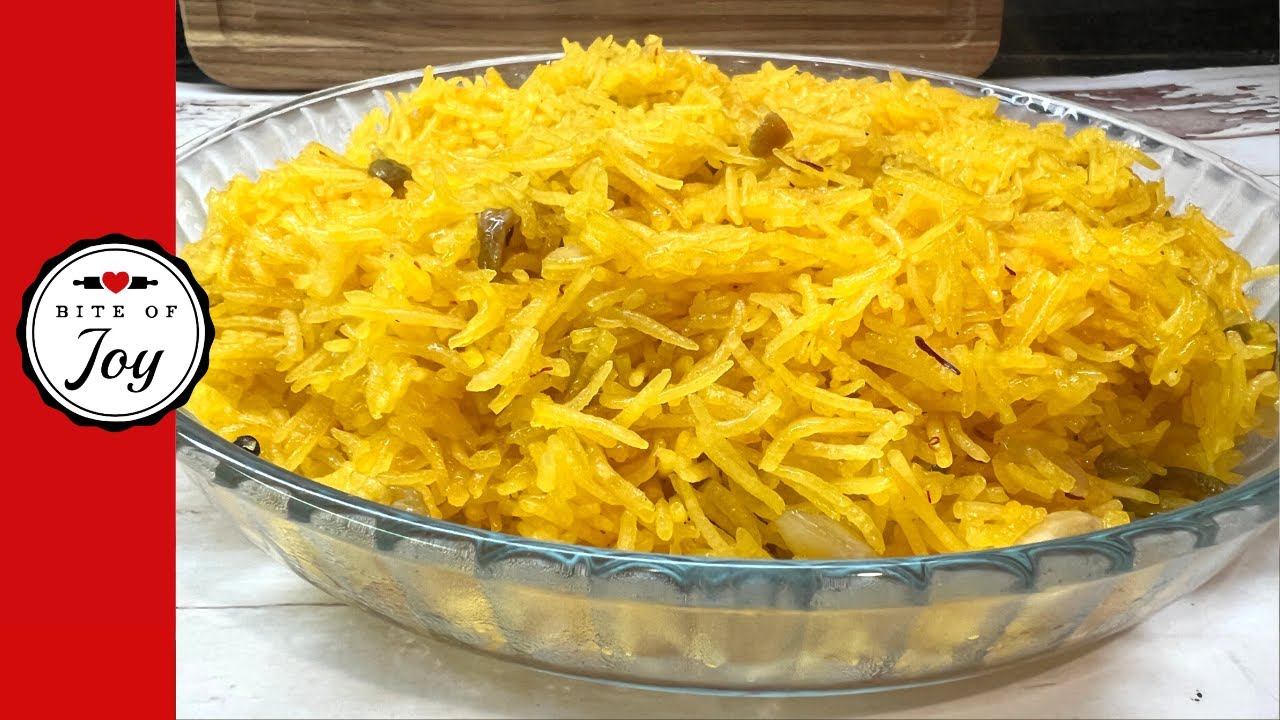 How to make an easy zafrani (saffron) zarda | #zarda #rice #zardarecipe ...