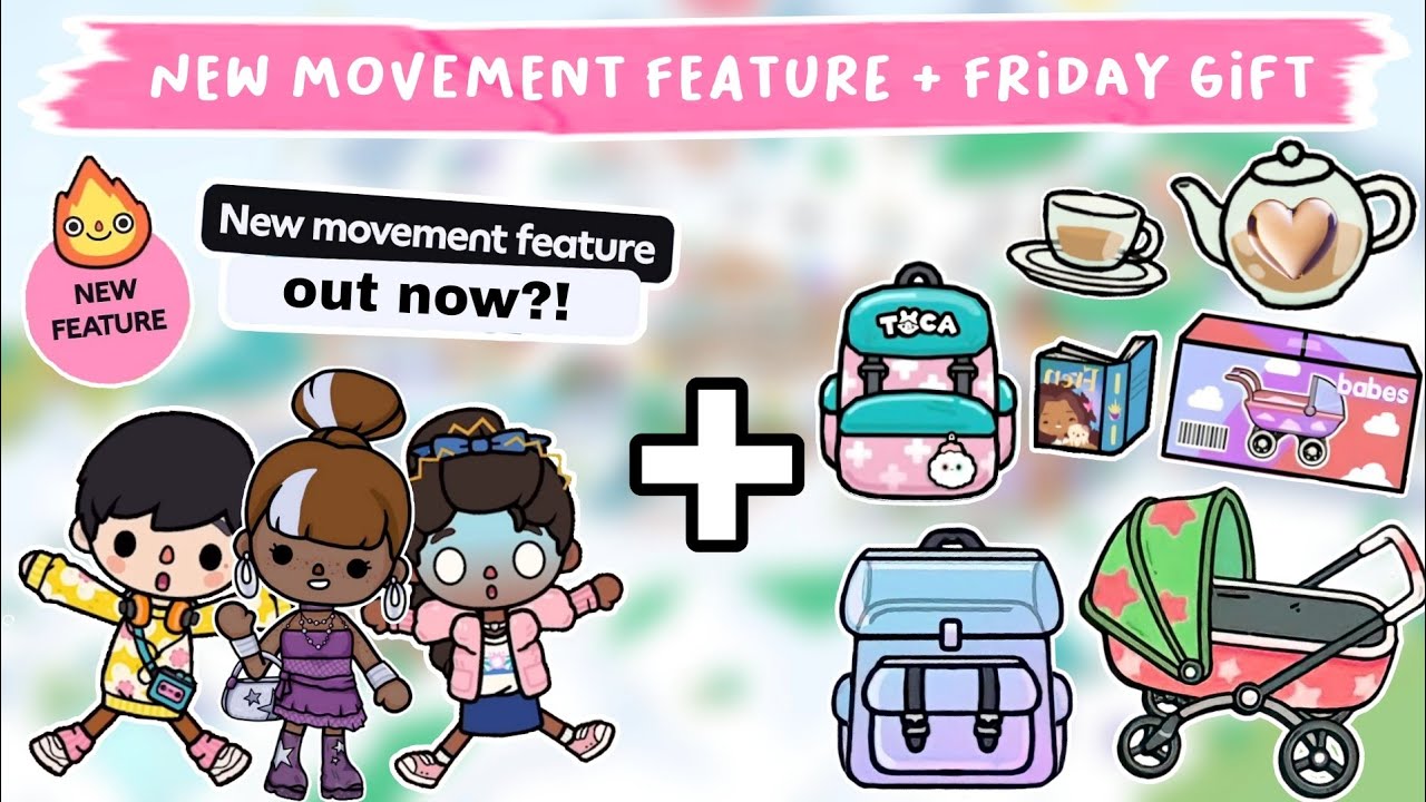 Toca Life World : NEW MOVEMENT FEATURE + FRIDAY GIFT OUT NOW | TOCA ...