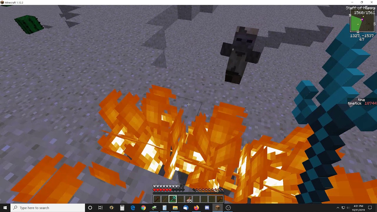 Minecraft Custom NPCs Player Wizard Blast! - YouTube