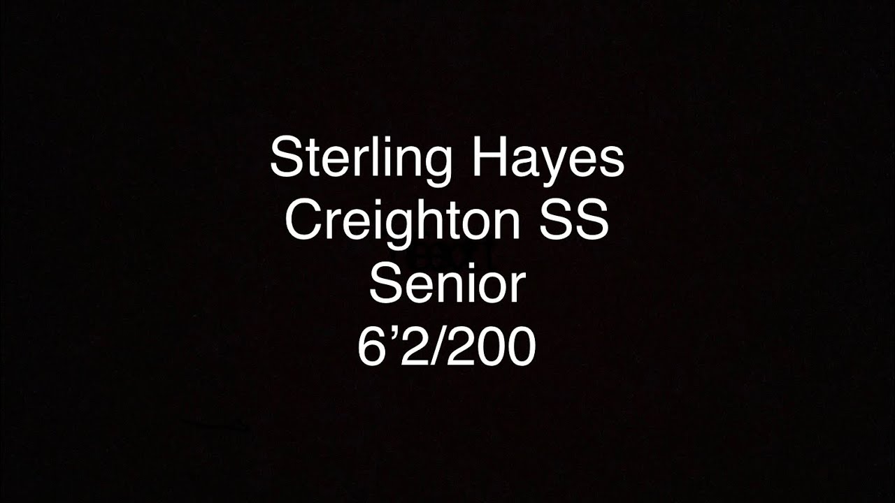 Highlight video of Creighton SS Sterling Hayes - YouTube