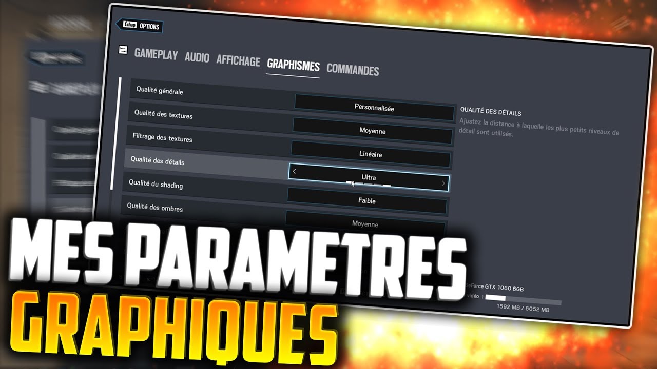 MES PARAMETRES GRAPHIQUES - Rainbow Six Siege - YouTube