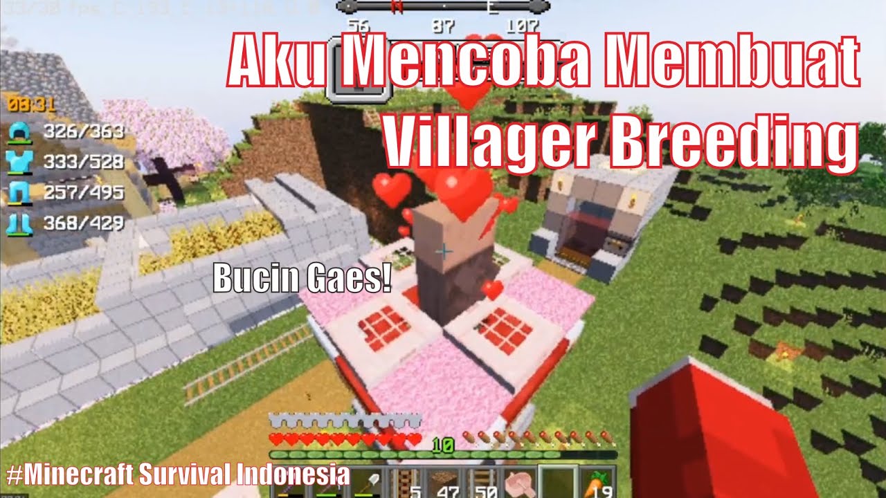 Aku Mencoba Membuat Tempat Villager Breeding - Minecraft Java 1.20.1 ...