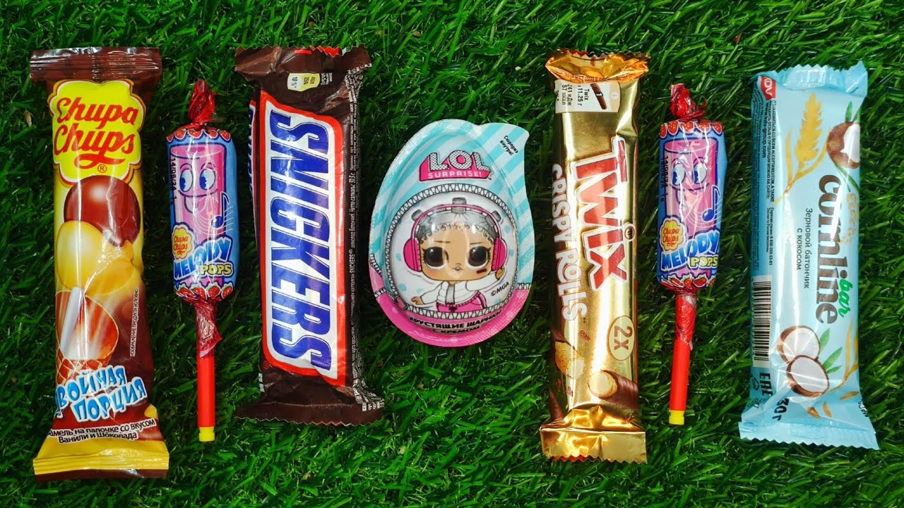 Satisfying video Asmr | Lollipops candy and | chocolate gummy candy ...