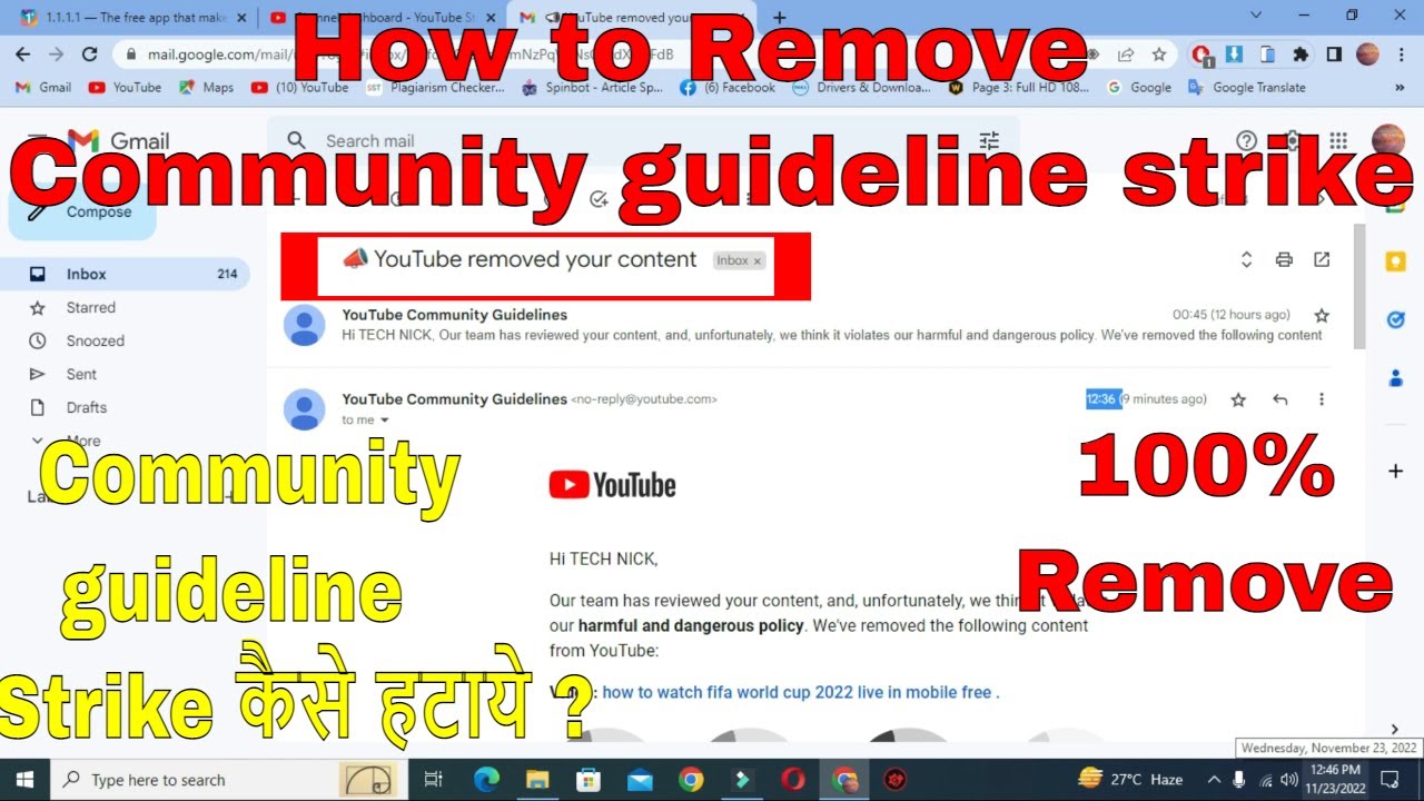 how to remove community guideline strike .community guideline strike ...