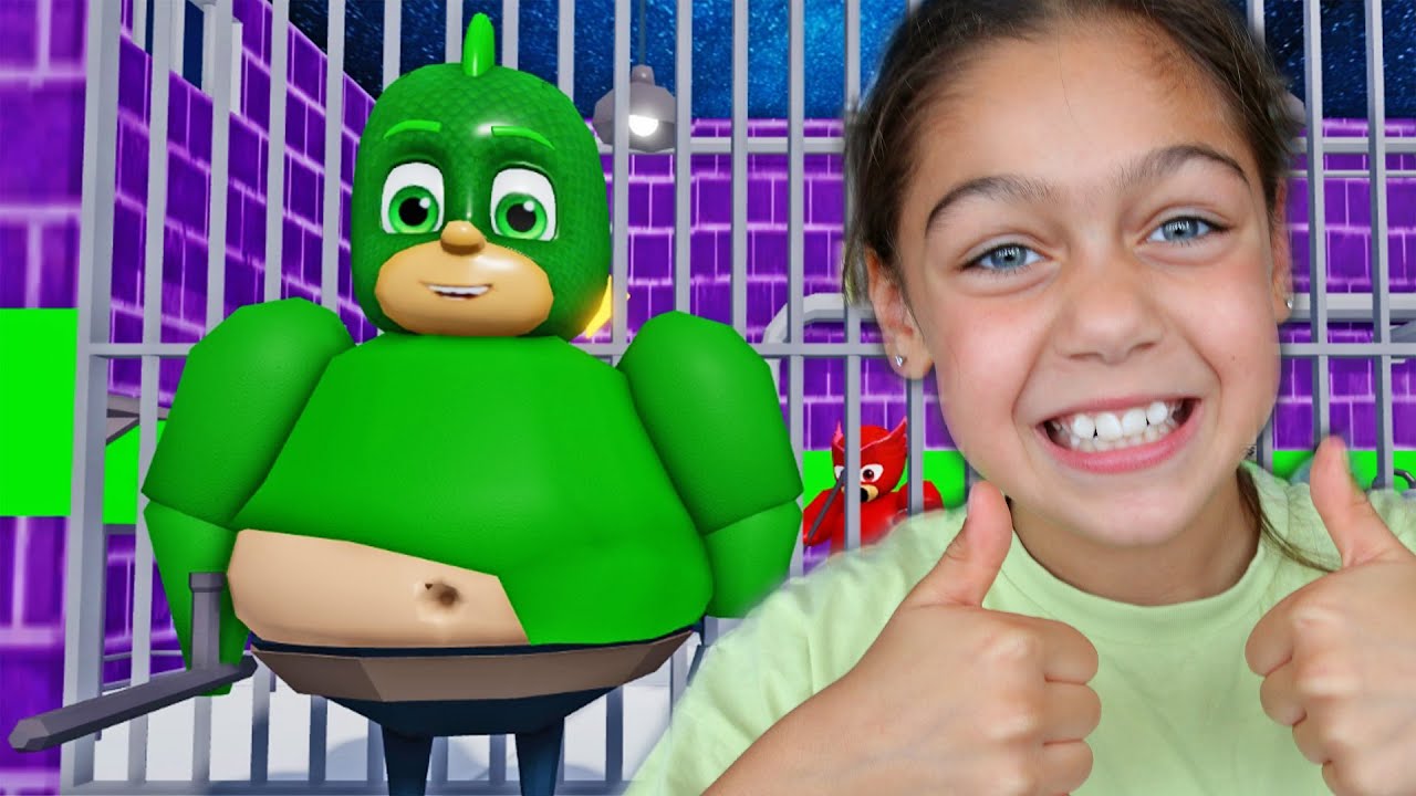 Can we Escape PJ MASK Prison Roblox Family Challenge - YouTube