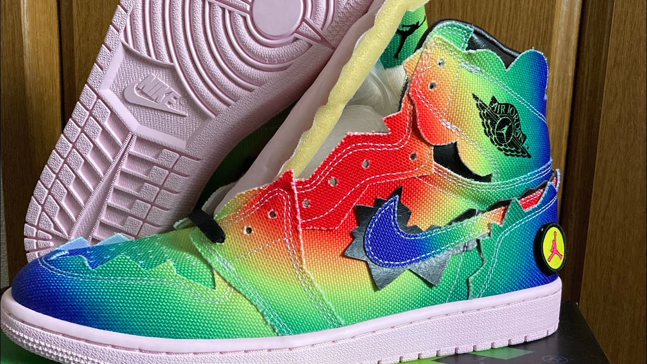 SNKRSで初当選！ NIKE AIR JORDAN 1 J.BALVIN レビュー動画 - YouTube
