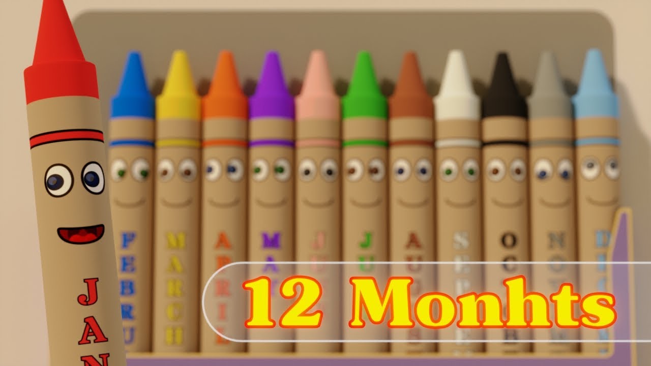 Months of the Year Song | The Singing Crayons - YouTube