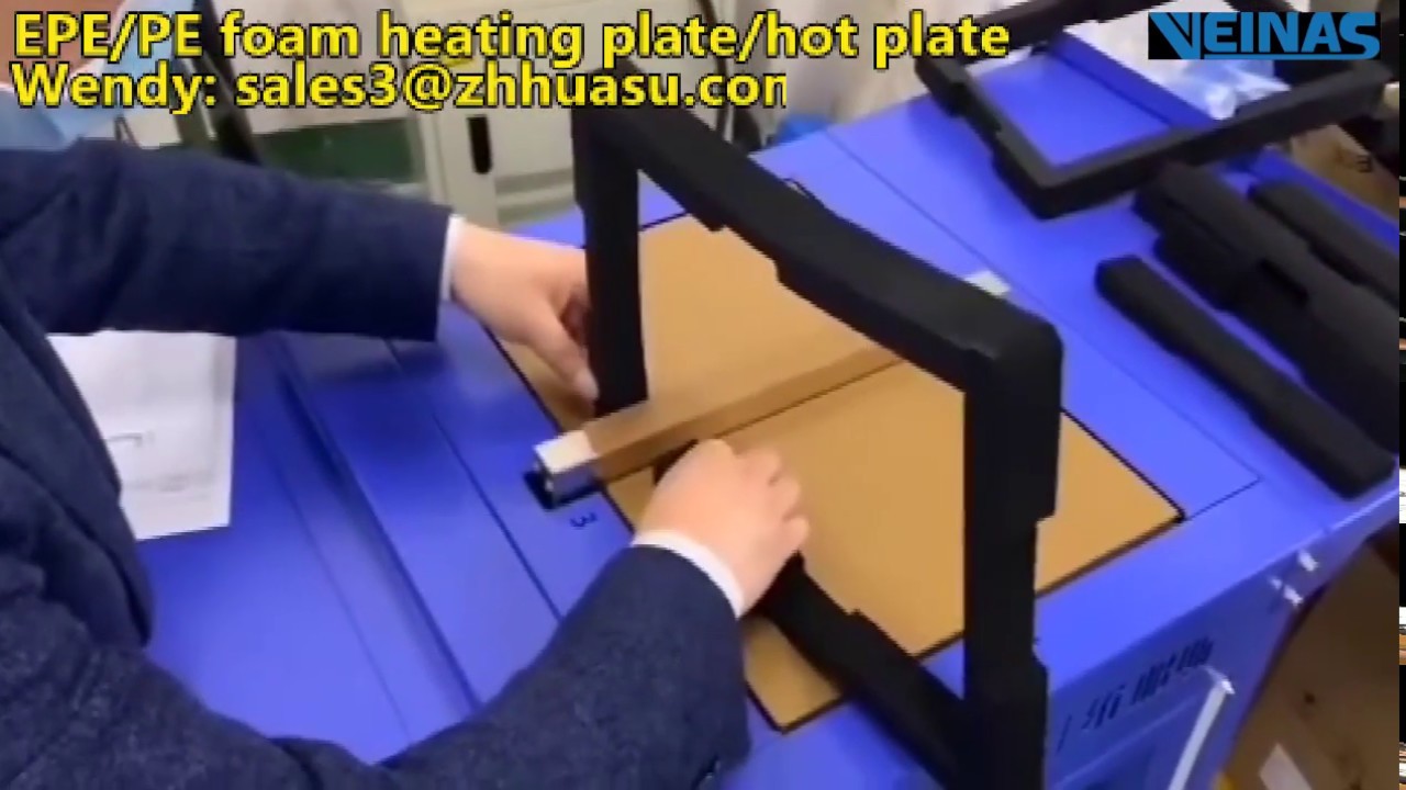 EPE/Polyethylene foam heating plate：small pe frame, pe box - YouTube