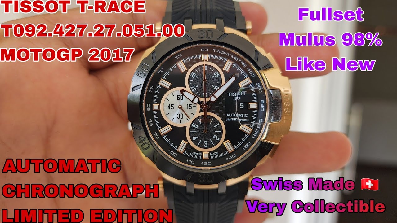 SOLD TISSOT T-RACE T092.427.27.051.00 MOTOGP 2017 LIMITED EDITION AUTOMATIC FOLLOW IG ...