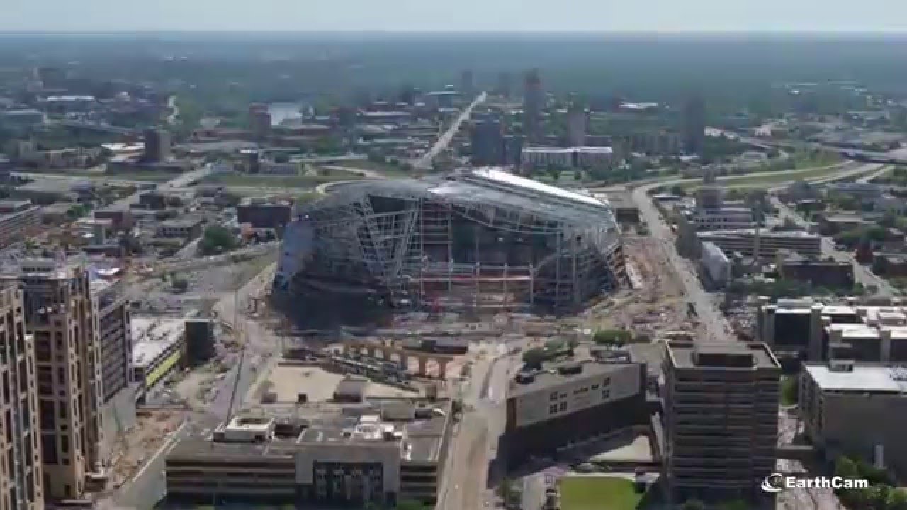 New Vikings Stadium Construction