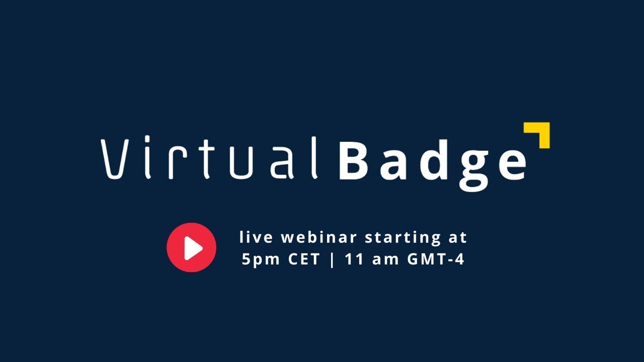 How to create Virtual Badges - Live Webinar 1st of October 2021 - YouTube