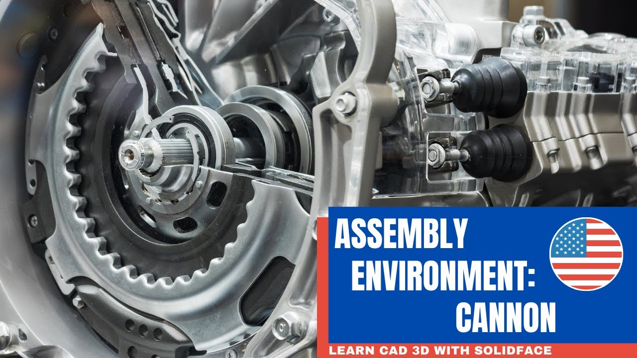 Learn CAD 3D with SolidFace - Cannon Assembly - YouTube