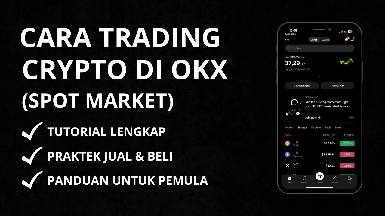 Cara Trading Crypto Di OKX Untuk Pemula | Trading Spot Market Di OKX ...