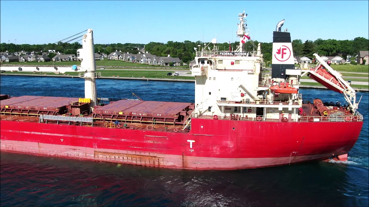 FEDERAL HUDSON - Downbound Port Huron, Michigan 6-12-2020 - YouTube