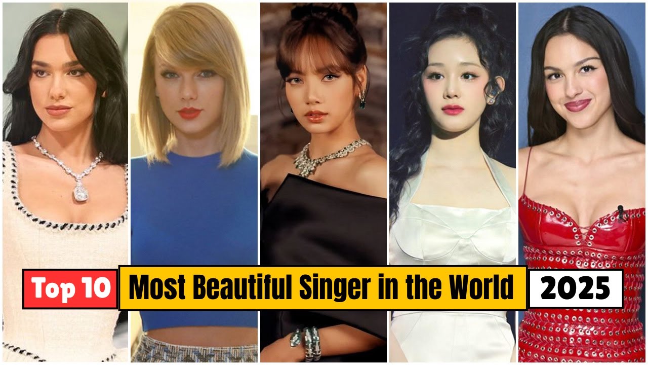 Top 10 Most Beautiful Singers in the World 2025 - YouTube